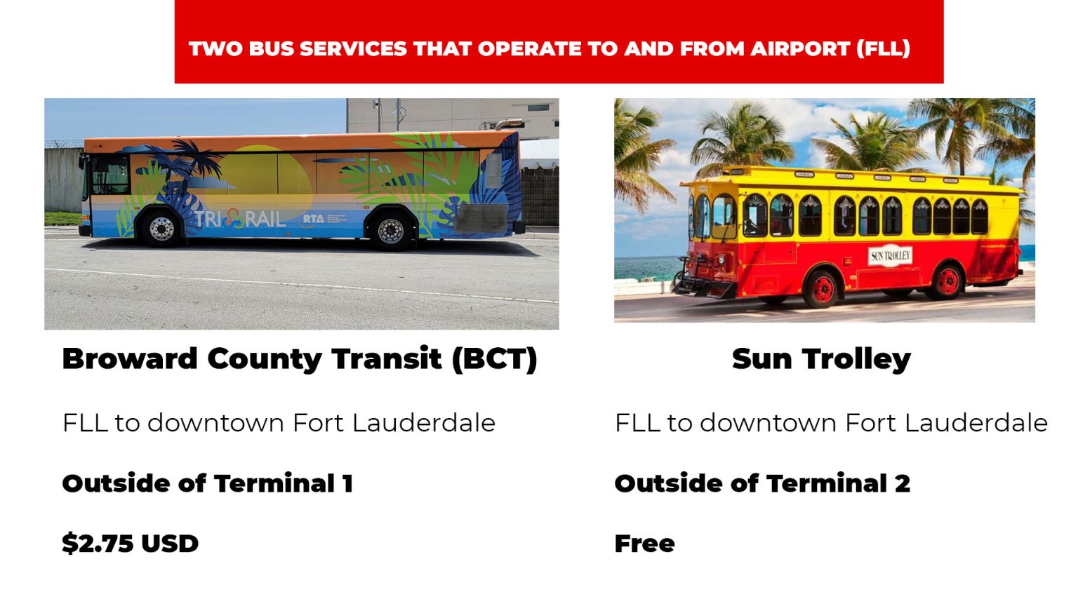 Buses Fort Lauderdale Airport FLL